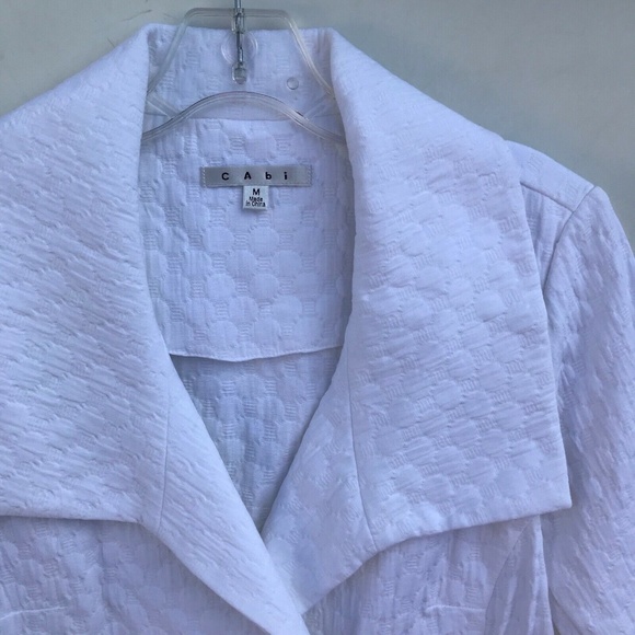 CAbi | Jackets & Coats | Cabi 22 White Club Blazer Jacket 34 Sleeve 732 ...